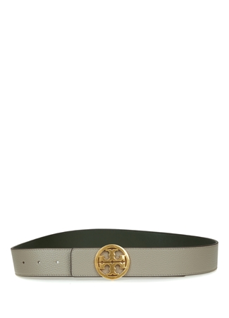 Tory Burch Kadın Gri Logo Tokalı Deri Kemer S EU Tory Burch Kadın Gri Logo Tokalı Deri Kemer S EU