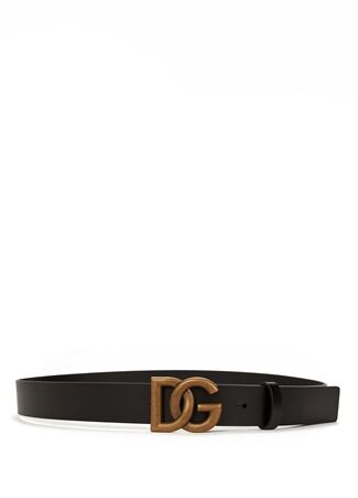 Dolce&Gabbana Erkek Siyah Deri Kemer 90 EU