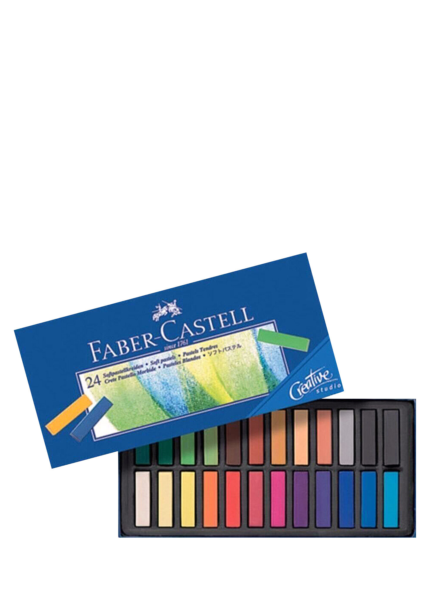 Faber Castell - Creative Studio Powder Soft 24 Color Half Height Crayon