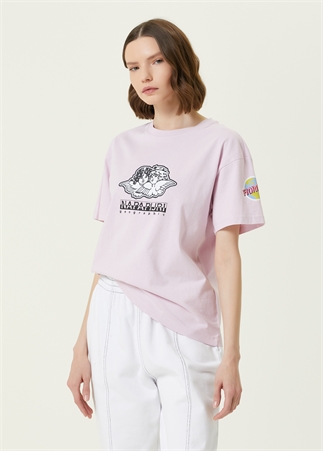 Fiorucci X Napapijri Kadın X Pembe Bisiklet Yaka T-shirt L Eu Fiorucci X Napapijri Kadın X Pembe Bisiklet Yaka T-shirt L Eu