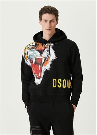 Dsquared2 Erkek Sweatshirt Siyah M Eu Dsquared2 Erkek Sweatshirt Siyah M Eu