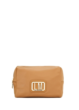Love Moschino Kadın Bej Logo Detaylı Makyaj Çantası Eu Love Moschino Kadın Bej Logo Detaylı Makyaj Çantası Eu