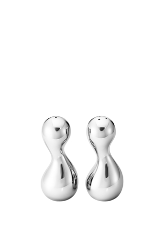 Georg Jensen Cobra Çelik Tuzluk ve Biberlik Gri Georg Jensen Cobra Çelik Tuzluk ve Biberlik Gri