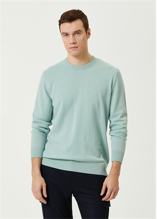 Network Erkek Slim Fit Mint Kaşmir Kazak Yeşil L Eu Network Erkek Slim Fit Mint Kaşmir Kazak Yeşil L Eu