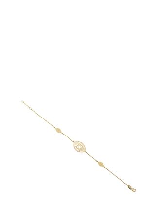 Collection Kadın Figür Detaylı Altın Rengi Bileklik EU