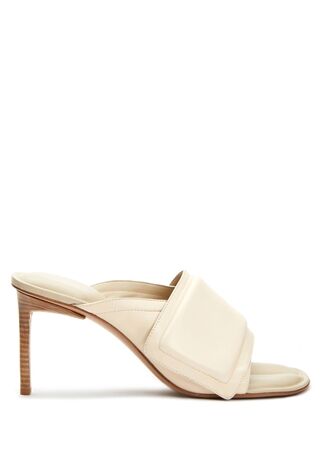 Jacquemus Kadın Krem Deri Terlik Bej 36 Eu