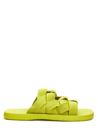 Bottega Veneta Erkek Yeşil Örgü Bantlı Terlik 42 Eu