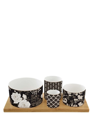 Luxuria Deco Flowers 4lü Porselen Çerezlik Seti Çok Renkli Luxuria Deco Flowers 4lü Porselen Çerezlik Seti Çok Renkli