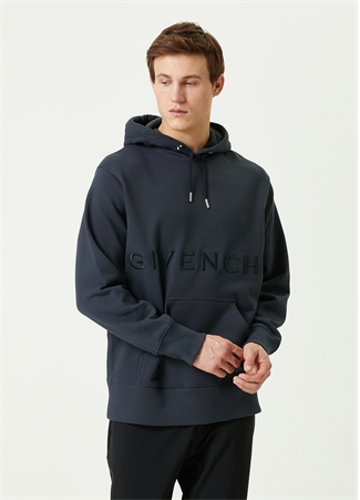 Givenchy Erkek 4G Antrasit Kapüşonlu Sweatshirt Gri S EU Givenchy Erkek 4G Antrasit Kapüşonlu Sweatshirt Gri S EU