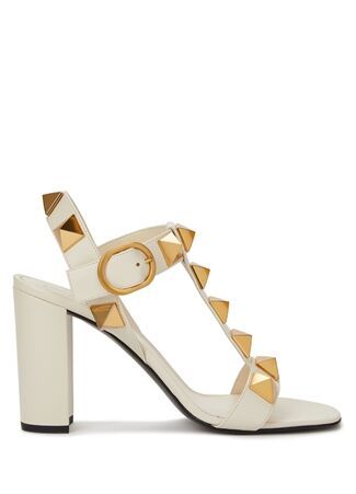 Valentino Garavani Kadın Beyaz Deri Sandalet 36 EU