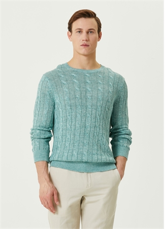 Brooks Brothers Erkek Yeşil Saç Örgü Dokulu Keten Kazak M Eu Brooks Brothers Erkek Yeşil Saç Örgü Dokulu Keten Kazak M Eu