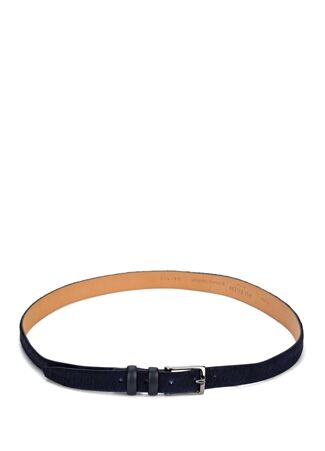 Pal Zileri Erkek Lacivert Deri Kemer 00 EU