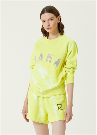 Forte Dei Marmi Couture Kadın Mama Neon Sarı Bisiklet Yaka Desenli Sweatshirt S Eu Forte Dei Marmi Couture Kadın Mama Neon Sarı Bisiklet Yaka Desenli Sweatshirt S Eu