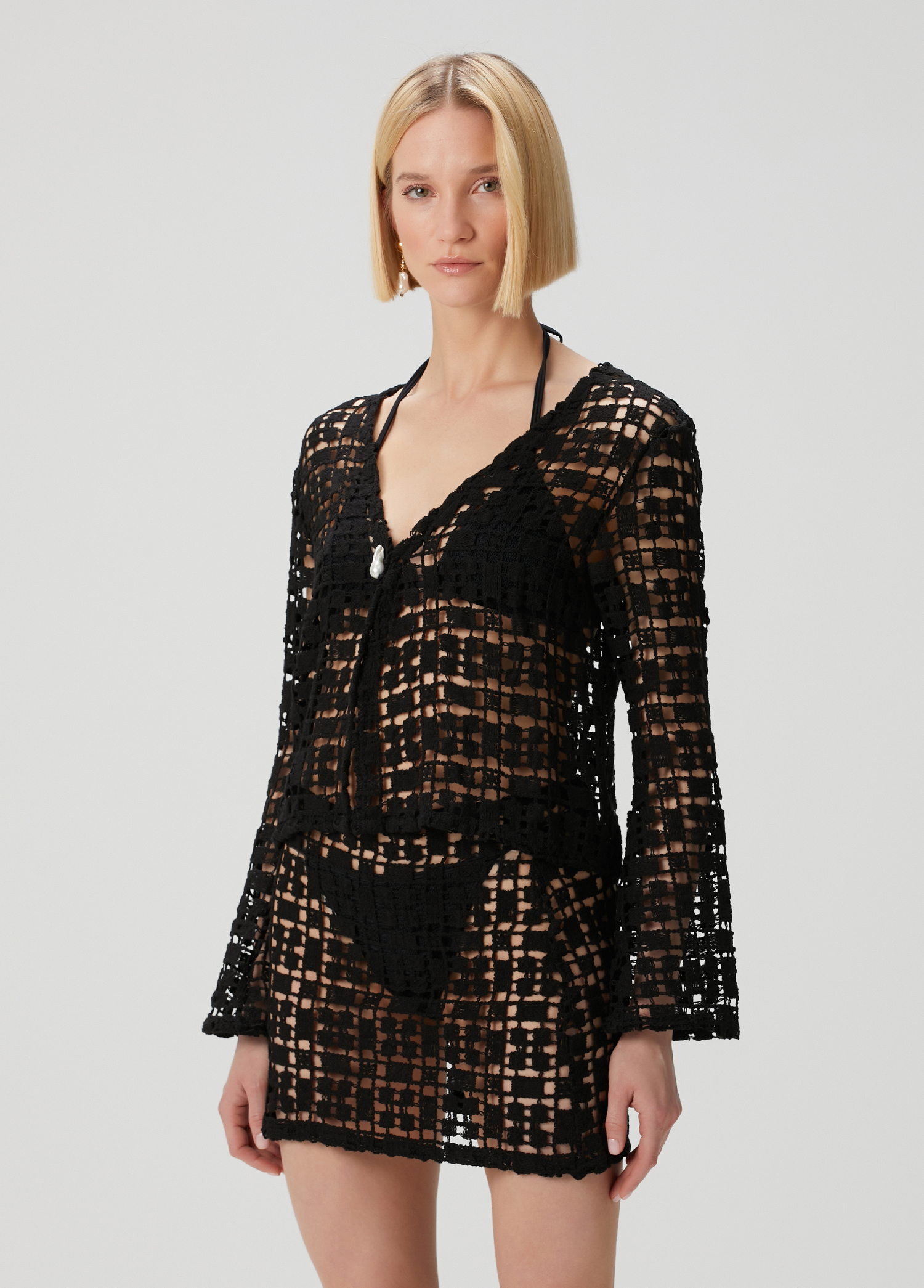 Sara Cristina Siyah Kadın Siyah Plaj Gömleği 1672212 | Beymen