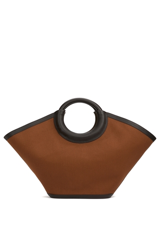 Hereu Kadın Taba Kulp Detaylı Çanta Kahverengi EU Hereu Kadın Taba Kulp Detaylı Çanta Kahverengi EU