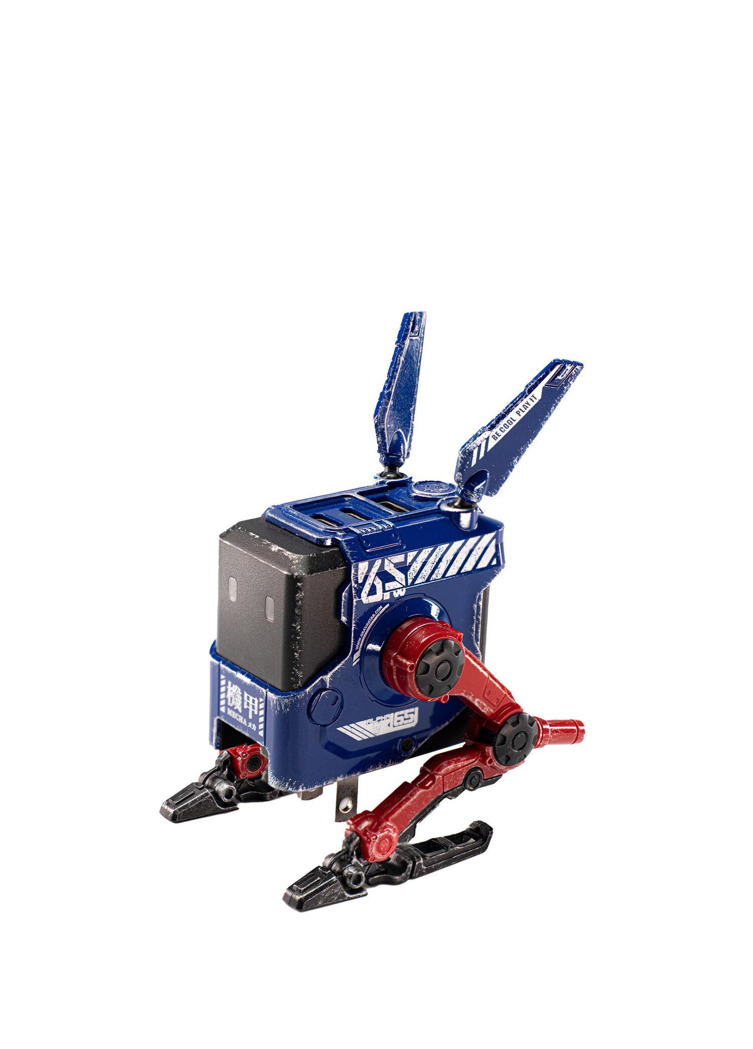 Gravastar - Alpha65 Mavi Özel Seri Robot Figürlü Hızlı Şarj Adaptörü ...