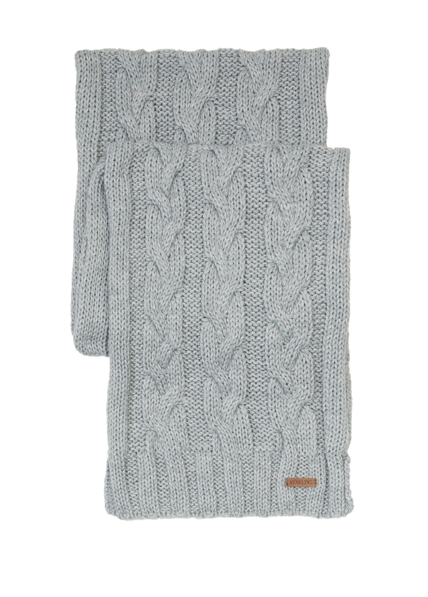 Starling - Lars Grey Braid Textured Women's Scarf