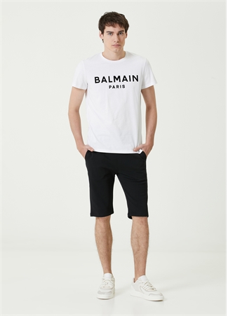 Balmain Erkek Siyah Beli Kordonlu Logolu Bermuda S EU Balmain Erkek Siyah Beli Kordonlu Logolu Bermuda S EU