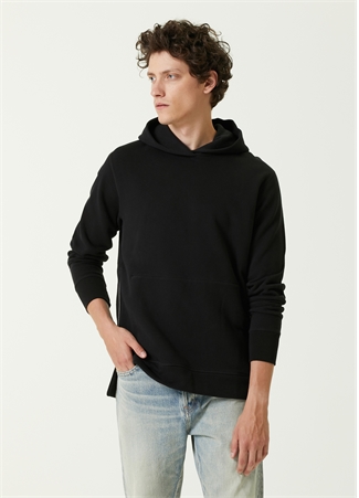 John Elliott Erkek Siyah Kapüşonlu Fermuar Detaylı Sweatshirt M EU John Elliott Erkek Siyah Kapüşonlu Fermuar Detaylı Sweatshirt M EU