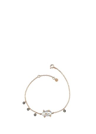 Kısmet by Milka Kadın İnci Detaylı Pırlantalı Altın Rengi Bileklik EU Kısmet by Milka Kadın İnci Detaylı Pırlantalı Altın Rengi Bileklik EU