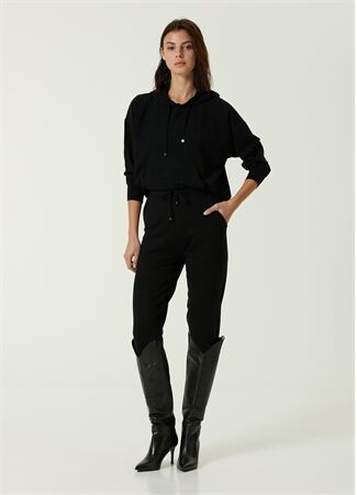 Network Kadın Slim Fit Siyah Eşofman XS EU