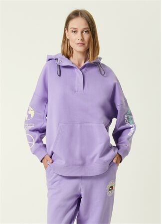 Tommy Jeans Kadın Sweatshirt Mor L Eu