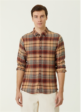 Scotch & Soda Erkek Ekose Desenli Keten Gömlek S EU Scotch & Soda Erkek Ekose Desenli Keten Gömlek S EU