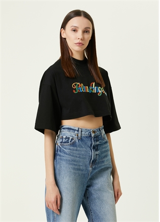 Palm Angels Kadın Siyah Dik Yaka Logolu Crop T-shirt Xs Eu Palm Angels Kadın Siyah Dik Yaka Logolu Crop T-shirt Xs Eu