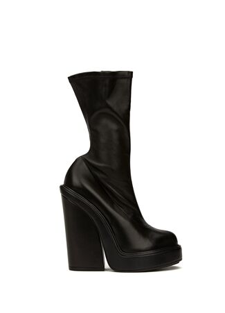 Givenchy Kadın Siyah Topuklu Streç Deri Bot 36 EU Givenchy Kadın Siyah Topuklu Streç Deri Bot 36 EU