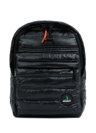Mueslii Erkek Siyah Logolu Puff Sırt Çantası EU Mueslii Erkek Siyah Logolu Puff Sırt Çantası EU
