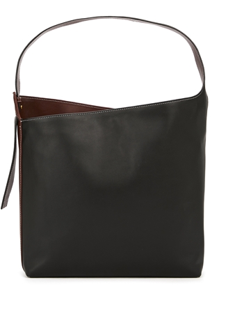 Staud Kadın Siyah Kahverengi Deri Çanta Eu