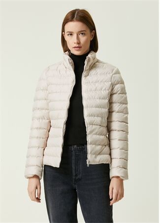 Beymen Club Kadın Taş Dik Yaka Puff Mont Gri S EU