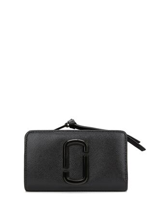 Marc Jacobs (The) Kadın Siyah Logolu Deri Cüzdan EU