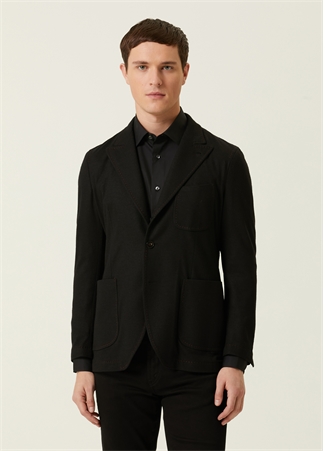 Gabriele Pasini Erkek Lacivert Yün Ceket 48 IT