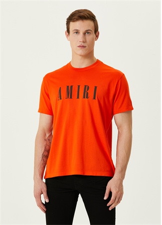 Amiri Erkek Turuncu Logo Baskılı T-shirt S EU Amiri Erkek Turuncu Logo Baskılı T-shirt S EU