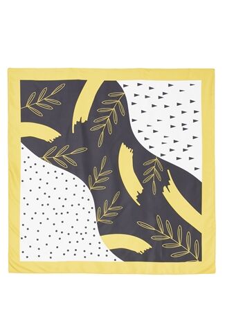 Beymen Kadın Colorblocked Desenli 9 cm Eşarp EU