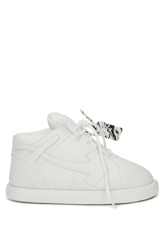 Off-White Kadın Beyaz Logolu Deri Sneaker 35 EU Off-White Kadın Beyaz Logolu Deri Sneaker 35 EU