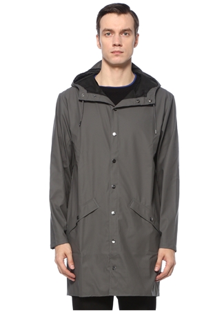 Rains Erkek Antrasit Kapüşonlu Yağmurluk Gri S/M EU Rains Erkek Antrasit Kapüşonlu Yağmurluk Gri S/M EU