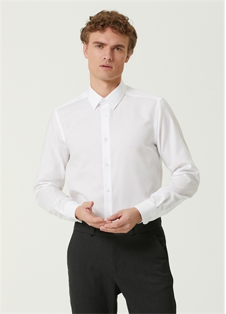 Beymen Club Erkek Klasik Slim Fit Oxford Non-iron Beyaz Gömlek S Beymen Club Erkek Klasik Slim Fit Oxford Non-iron Beyaz Gömlek S