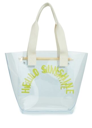 Beymen Hello Sunshine Kadın Yazı Baskılı Alışveriş Çantası Bej EU