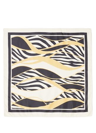 Beymen Kadın Colorblocked Desenli 94 cm Eşarp EU