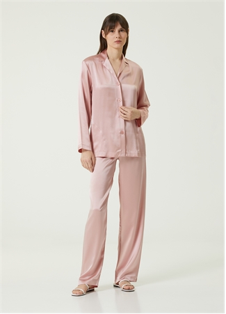 La Perla Kadın Pembe İpek Saten Pijama Takımı 2 IT La Perla Kadın Pembe İpek Saten Pijama Takımı 2 IT