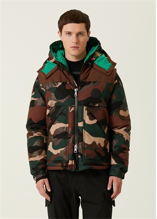 Moncler Erkek Haki Kapüşonlu Kamuflaj Desenli Puff Mont 4 US Moncler Erkek Haki Kapüşonlu Kamuflaj Desenli Puff Mont 4 US