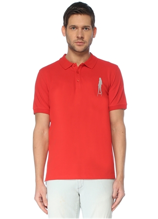 Plain Jane Homme Erkek Kırmızı Polo Yaka Nakış Detaylı T-shirt L EU Plain Jane Homme Erkek Kırmızı Polo Yaka Nakış Detaylı T-shirt L EU