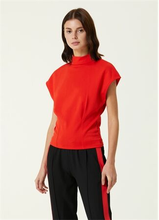 Network Kadın Slim Fit Kırmızı T-shirt XS EU