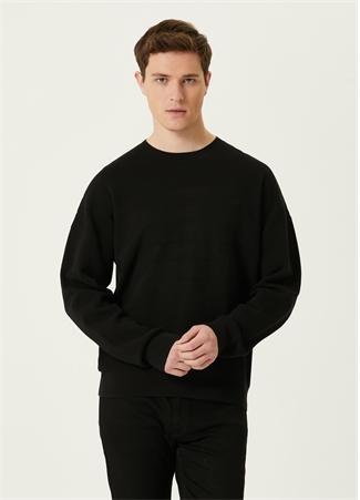 Emporio Armani Erkek Siyah Bisiklet Yaka Logolu Kazak M Eu Emporio Armani Erkek Siyah Bisiklet Yaka Logolu Kazak M Eu