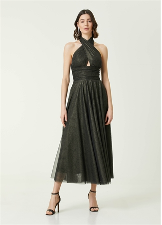 Beymen Collection Kadın Siyah Gold Simli File Dokulu Midi Kokteyl Elbise 36 Eu Beymen Collection Kadın Siyah Gold Simli File Dokulu Midi Kokteyl Elbise 36 Eu
