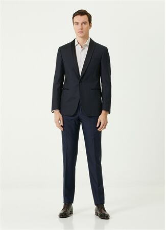 Pal Zileri Erkek Lacivert Yün Pantolon 54 IT