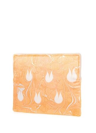 The Grannie Kadın Mukadder No 26 Ebru Desenli Laptop Çantası Turuncu EU