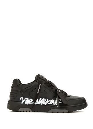 Off-White Erkek Siyah Deri Sneaker 38 EU